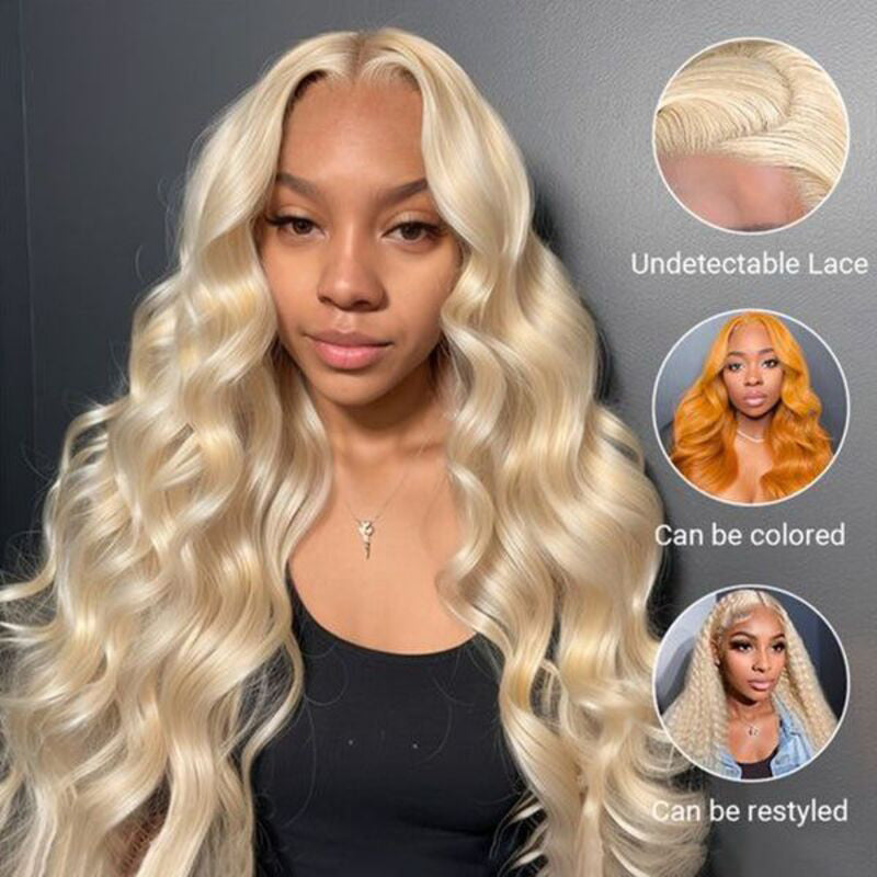 #613 Blonde Deep Wave Wig13x4/13x6 HD Lace Front Wig 100% Human Hair ...