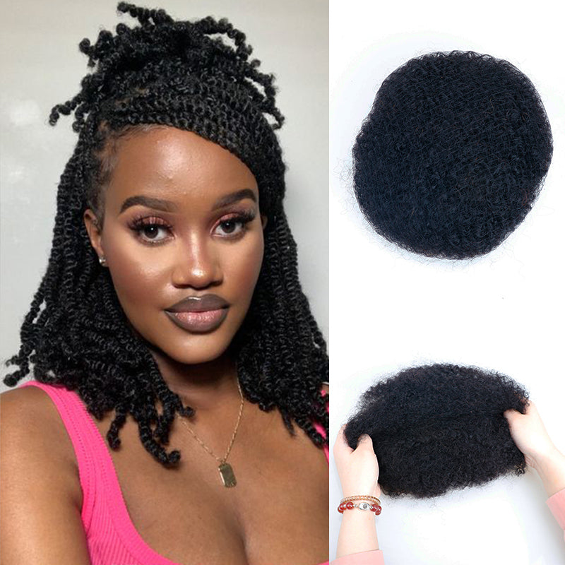 Afro Kinky Bulk Human Hair Braiding Hair for Dreadlocks, Locs Repair ...