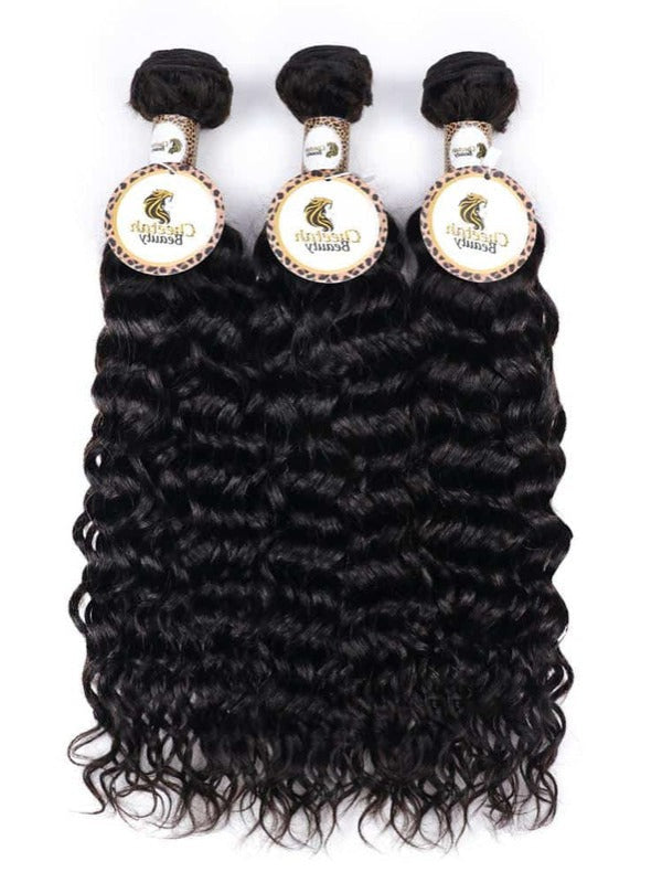 10A Water Wave Bundles 100% Cuticle Aligned Virgin Human Hair Extension ...