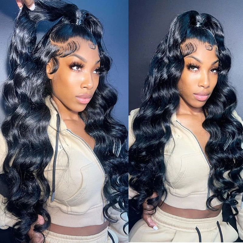 Loose Wave 13x6 HD Transparent Lace Front Wig 16-40 Inches Lace Wigs ...